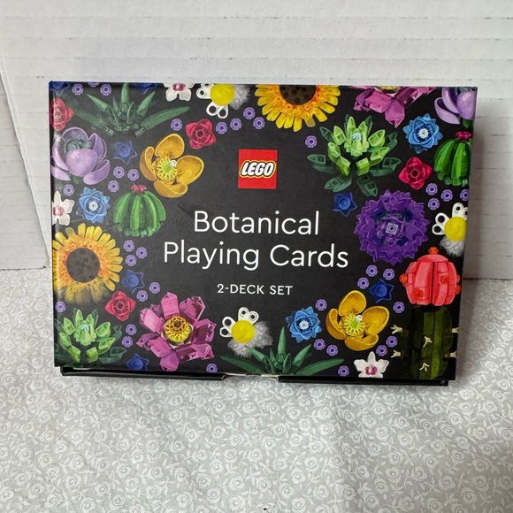 Lego | Toys | Lego 2 Set Botanical Playing Cards Set Black Purple ...